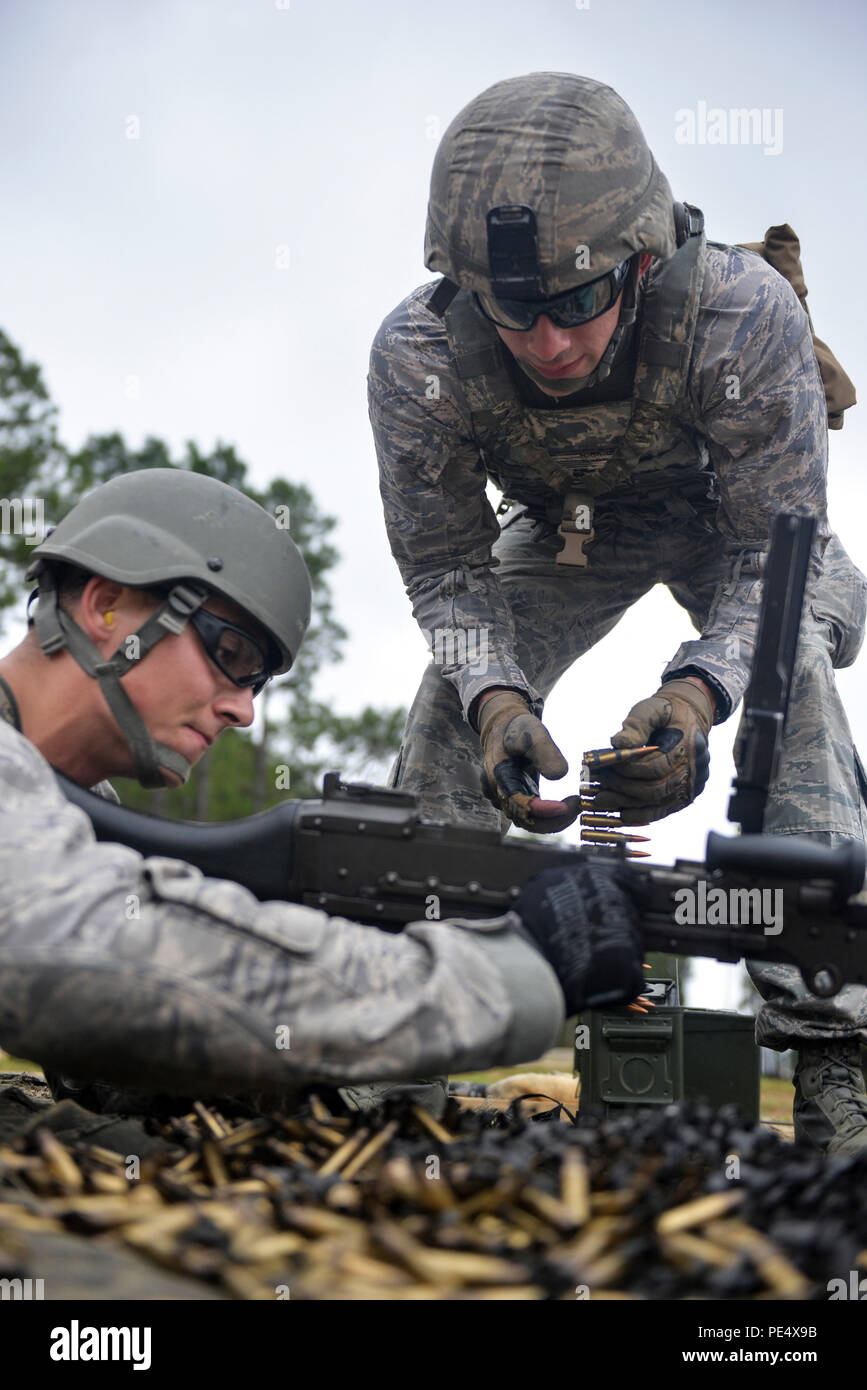 Senior Airmen Aaron Wright and Kenneth Burdick, 2nd Security Forces ...