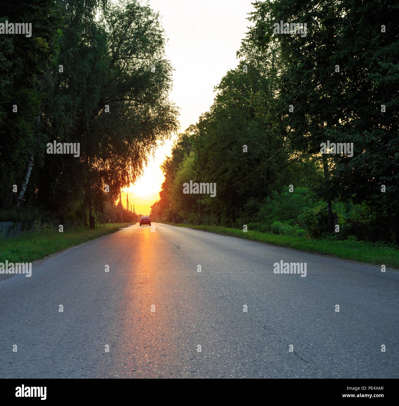 Suburban Scene Of Sunset High Resolution Stock Photography and Images ...