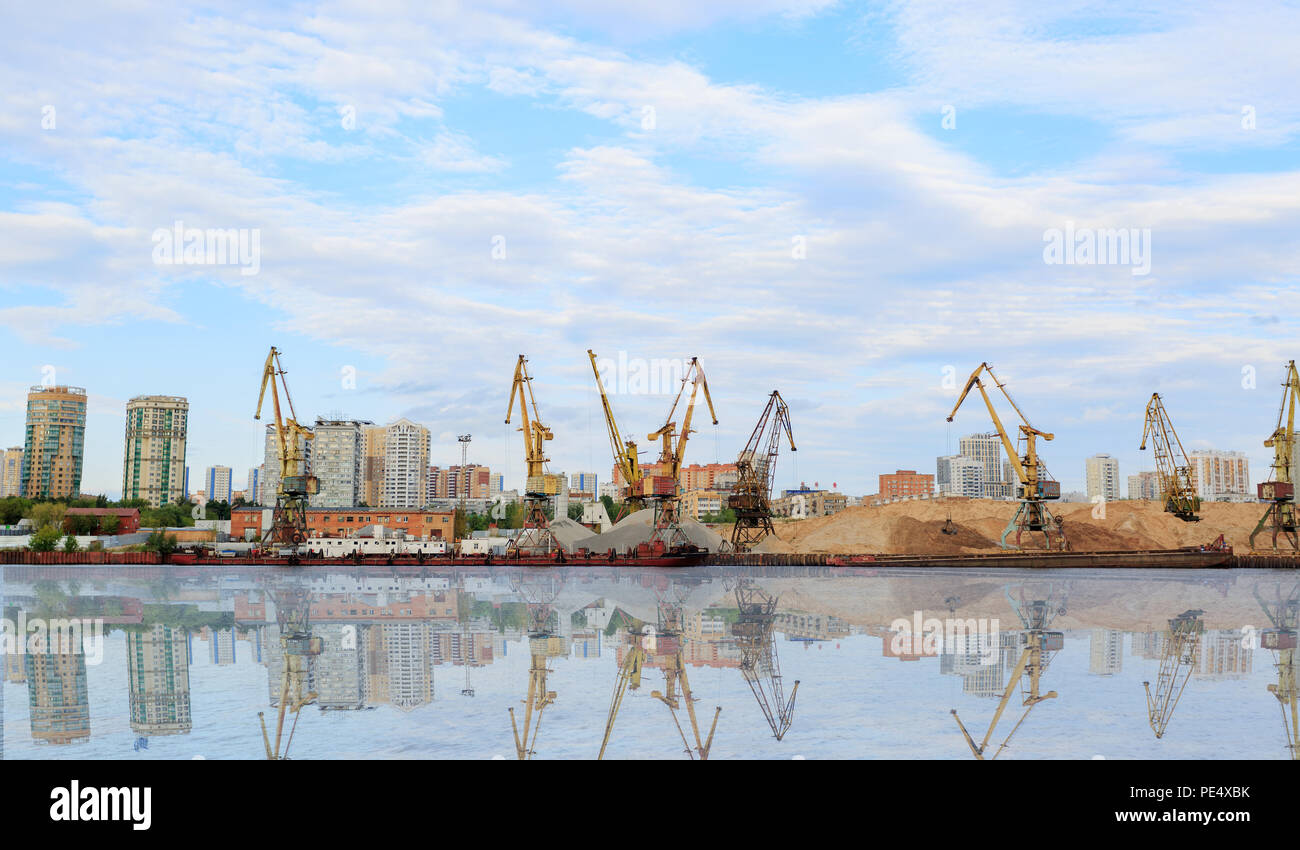 Construction of the moscow canal hi-res stock photography and images ...