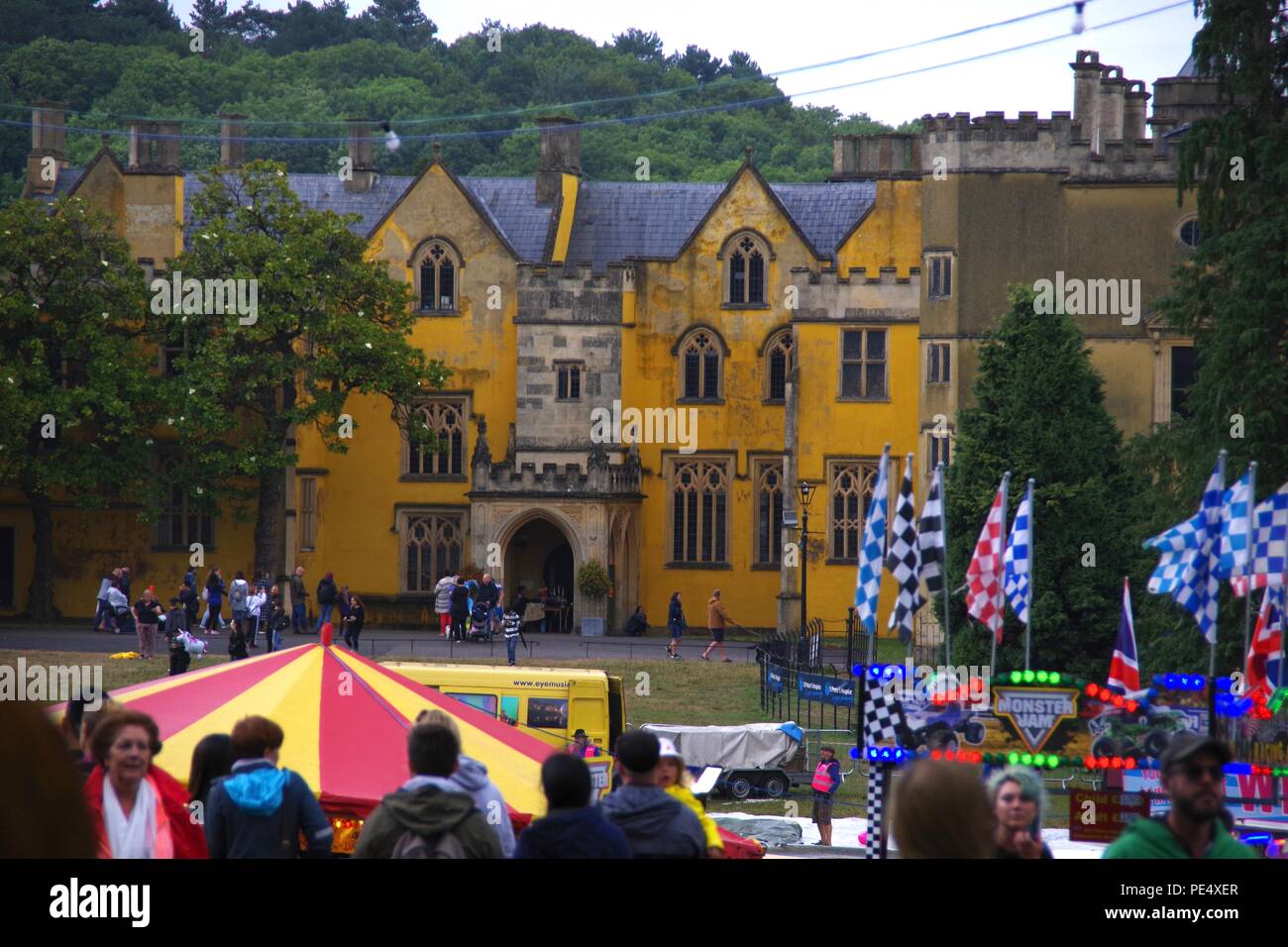 Ashton Court Mansion, Bristol Balloon Fiesta, August 2018, UK Stock ...