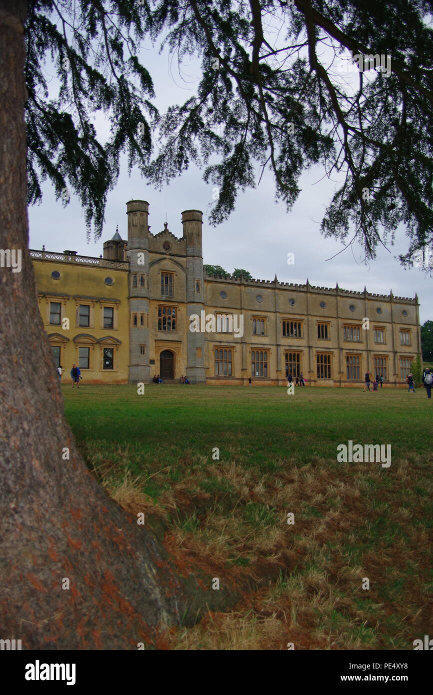Ashton Court Mansion Framed by an Ornamental Cedar of Lebanon Tree ...