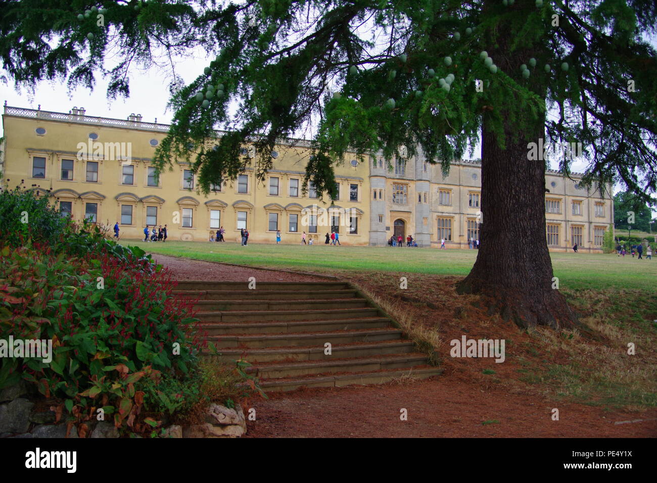 Ashton Court Mansion Framed by an Ornamental Cedar of Lebanon Tree ...