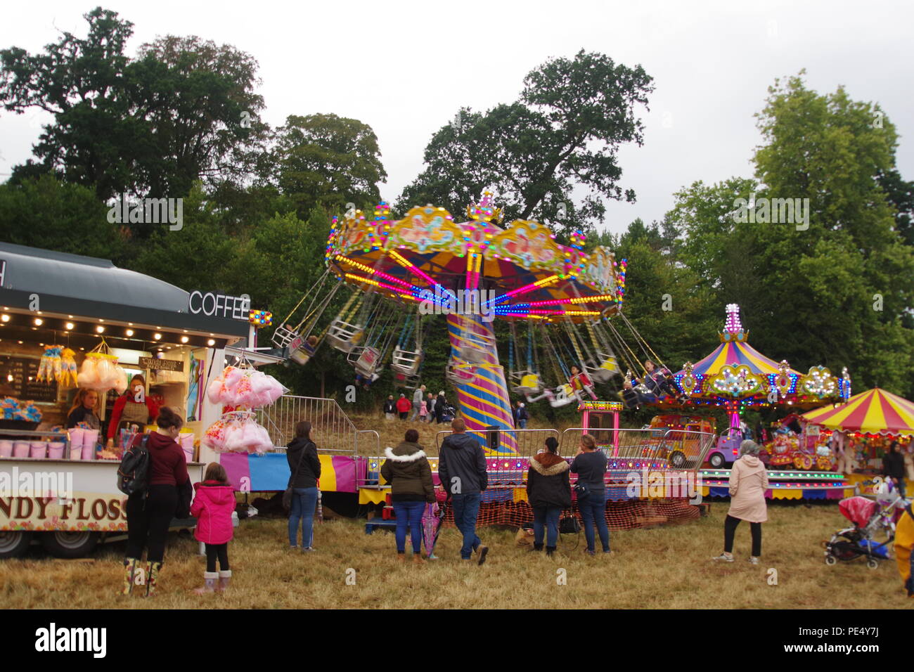 Carnival Amusement Ride. Bristol International Balloon Fiesta, Ashton ...