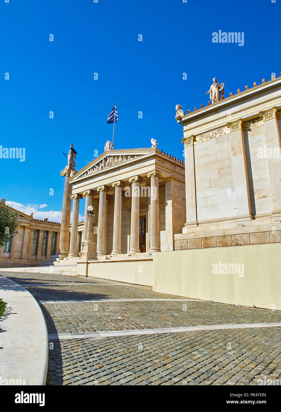 Principal facade of The Academy of Athens, Greece National academy ...