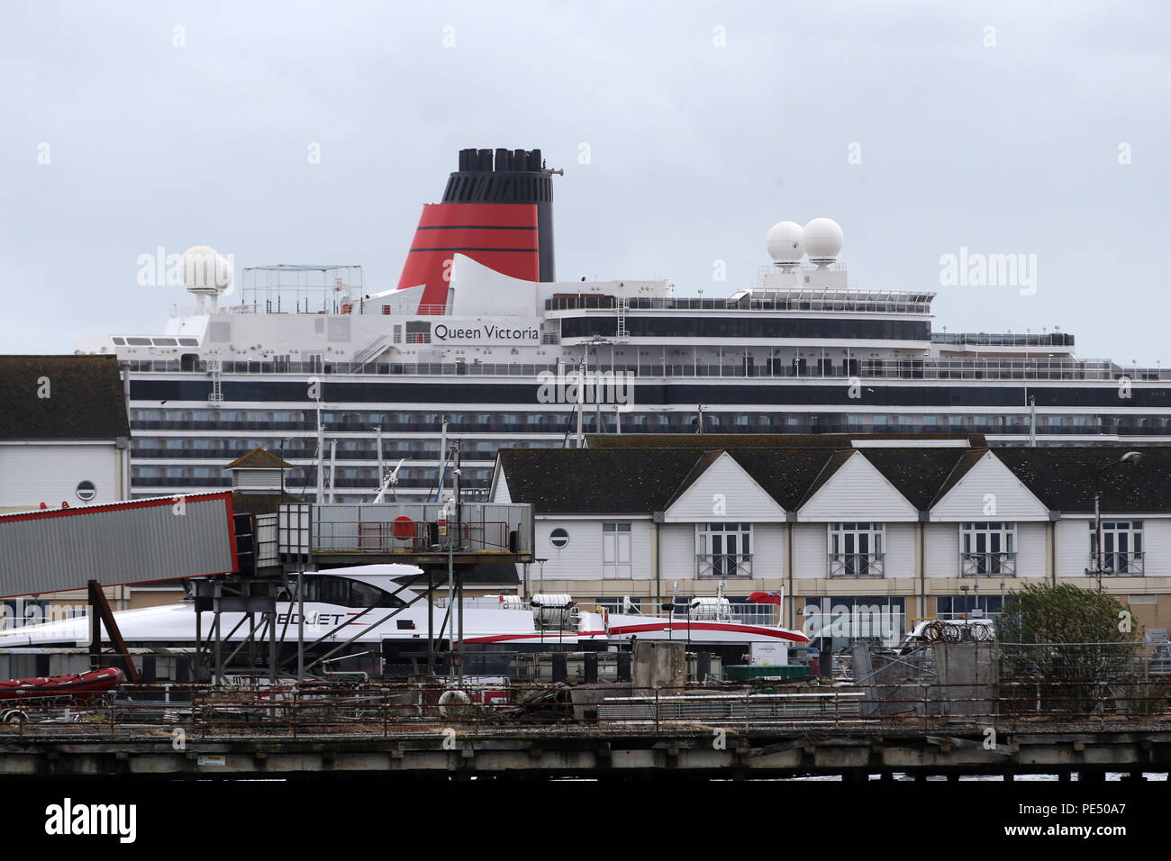 the Cunard Queen Victoria cruise ship in Southampton Dock. picture by ...