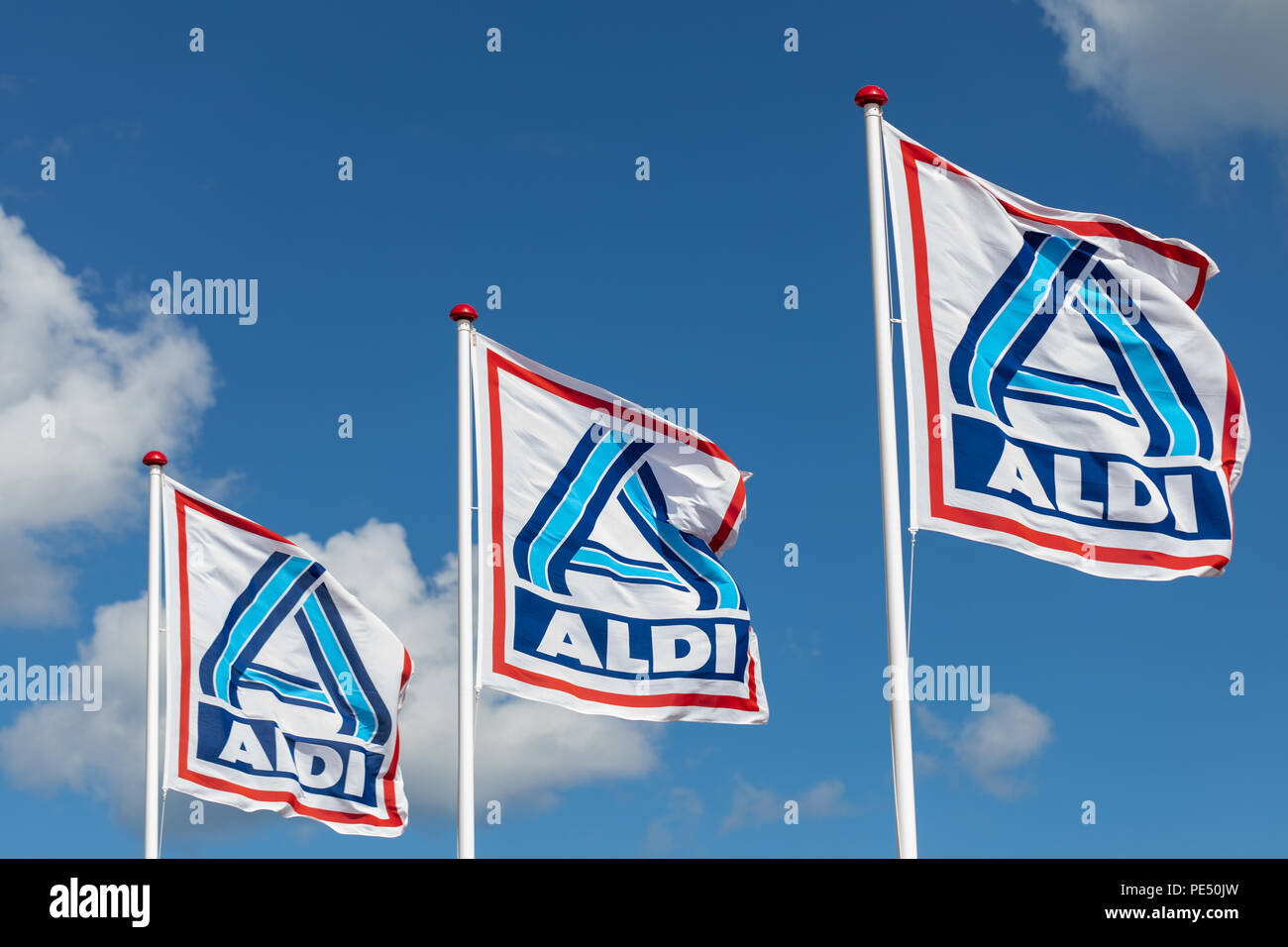 Aldi flags hi-res stock photography and images - Alamy