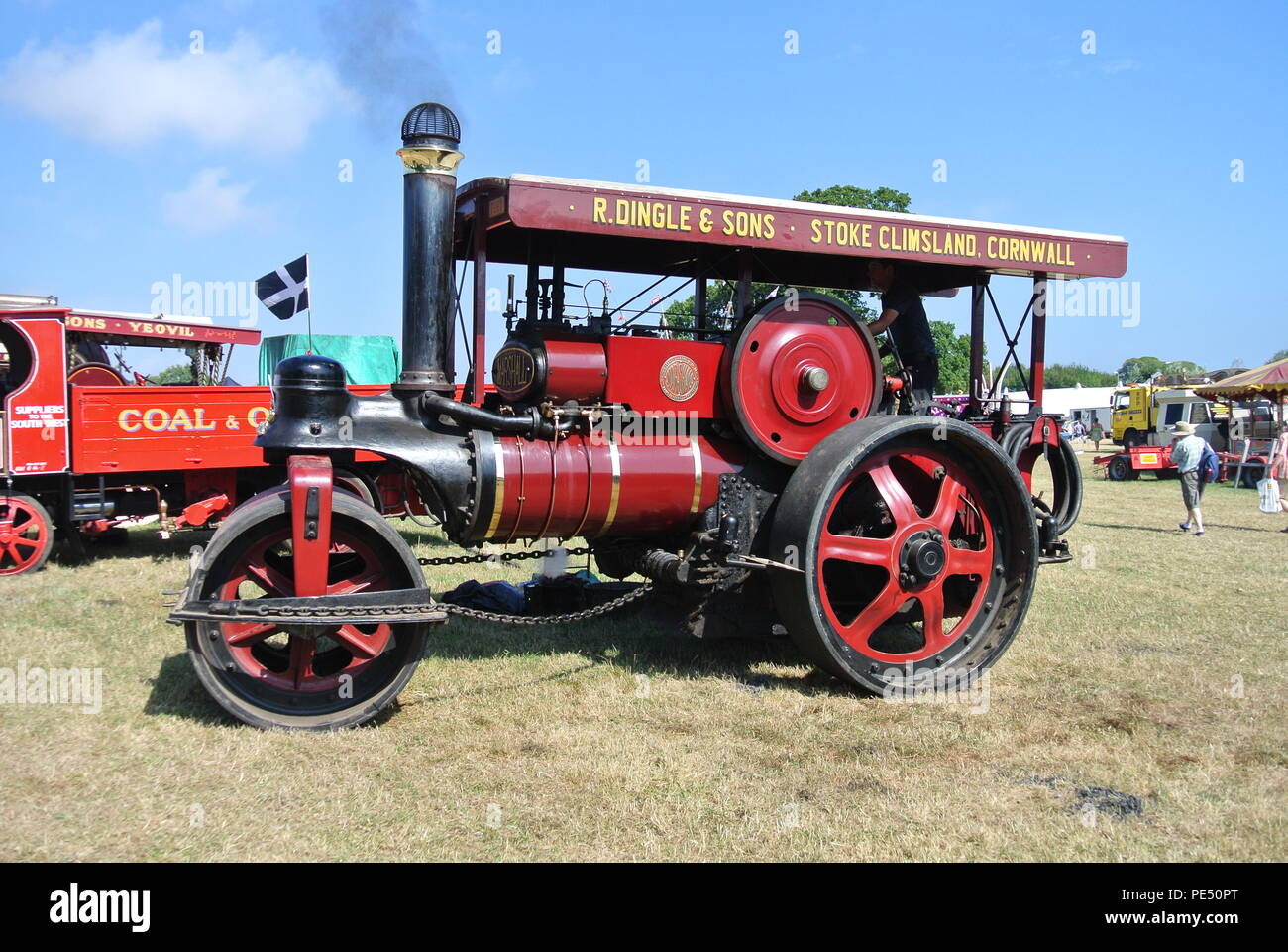 A 1926 Burrell Road Roller Class A on display at the Torbay Steam Fair ...