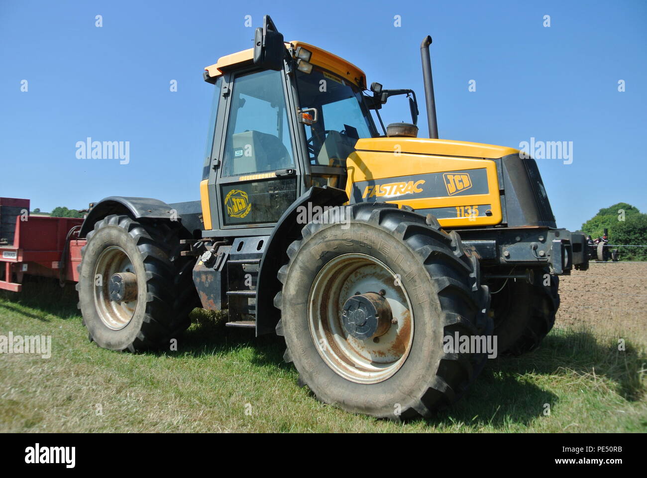 A JCB Fasttrac 1135 parked up on display at the Torbay Steam Fair ...