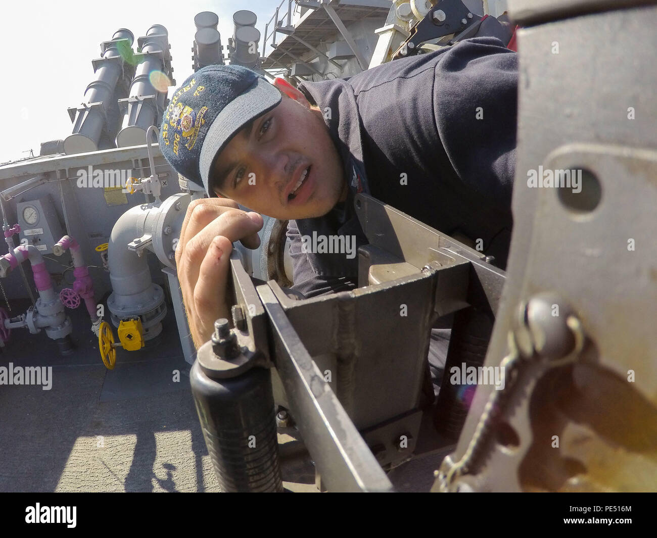 151005-N-AX546-026 MEDITERRANEAN SEA (Oct. 5, 2015) Fire Controlman 2nd ...