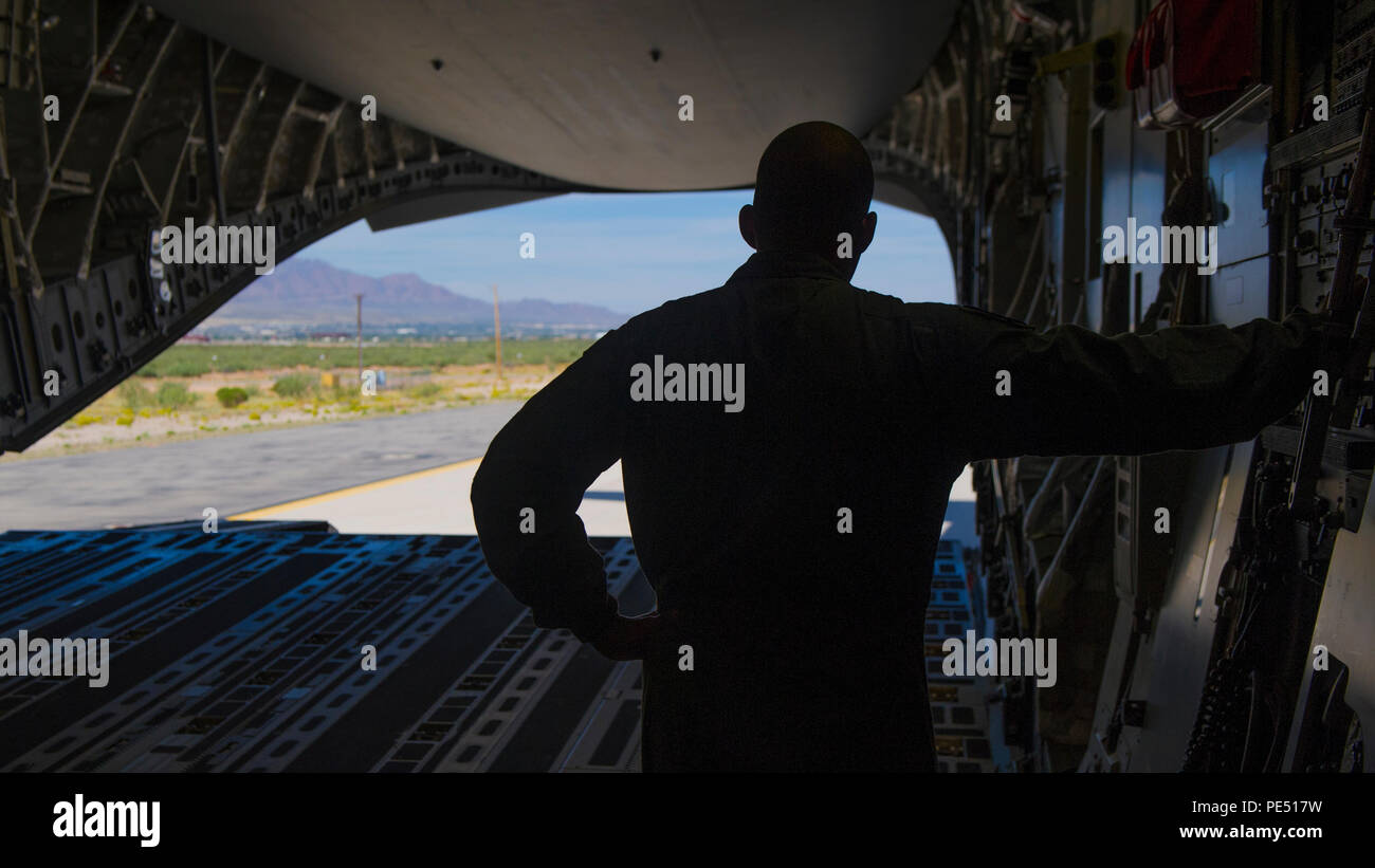 Master Sgt. Francis Camejo, a loadmaster with the 58th Airlift Squadron ...
