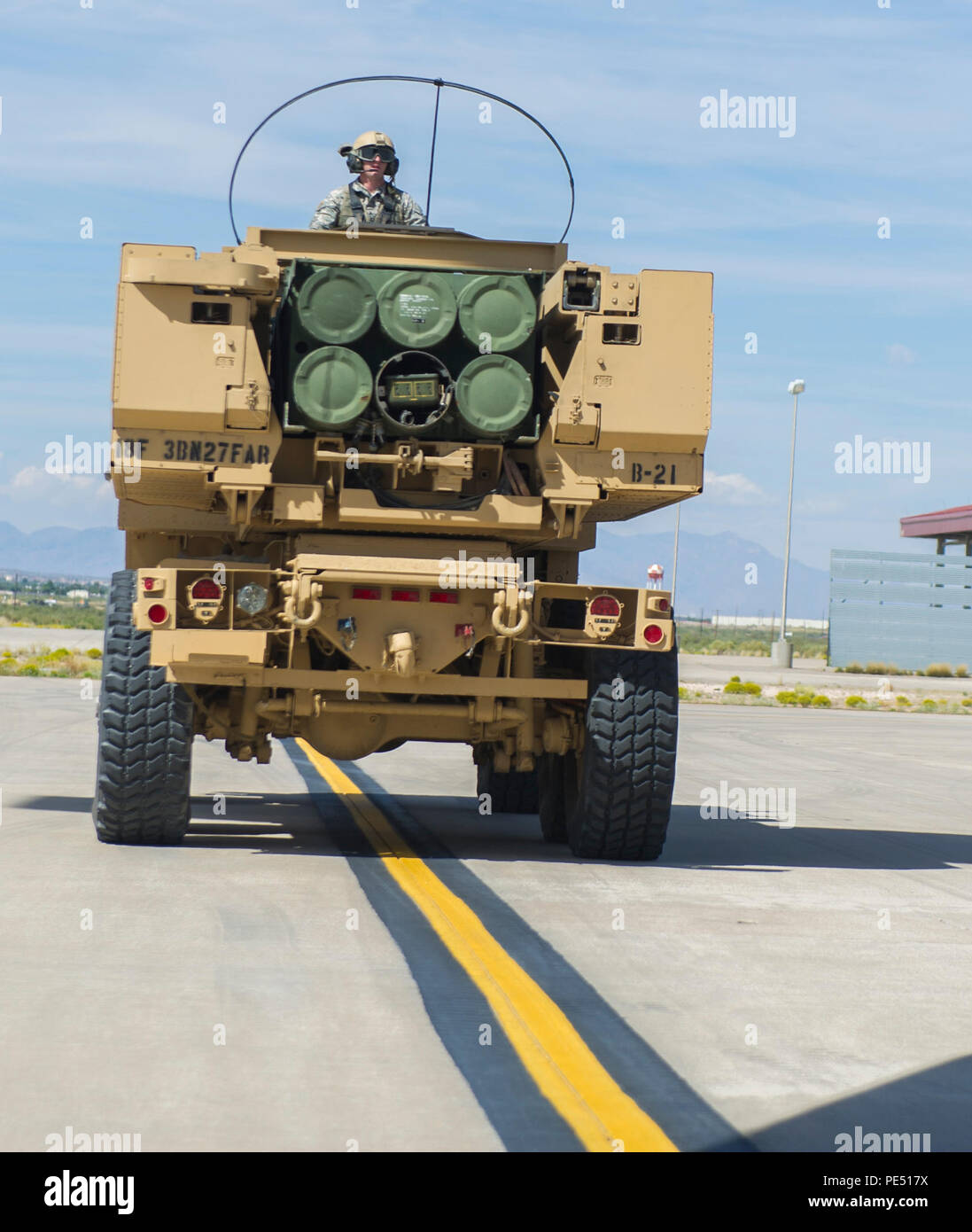 U.S Army Staff Sgt. Hague with the 3-27th Field Artillery Regiment ...
