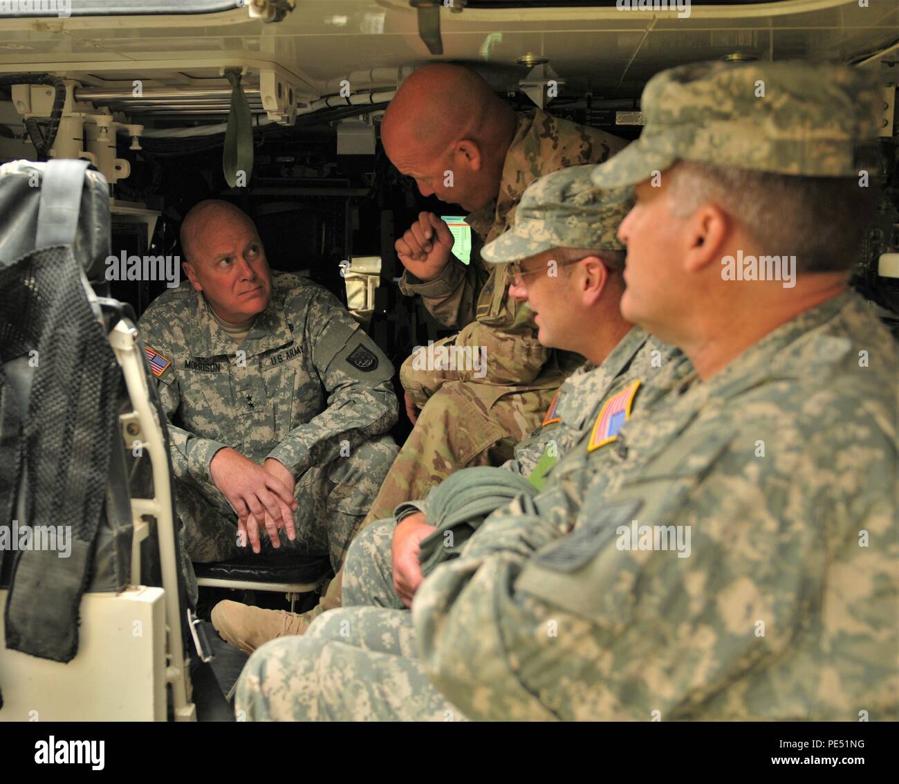 Maj. Gen. John Morrison (left), commanding general of Network ...