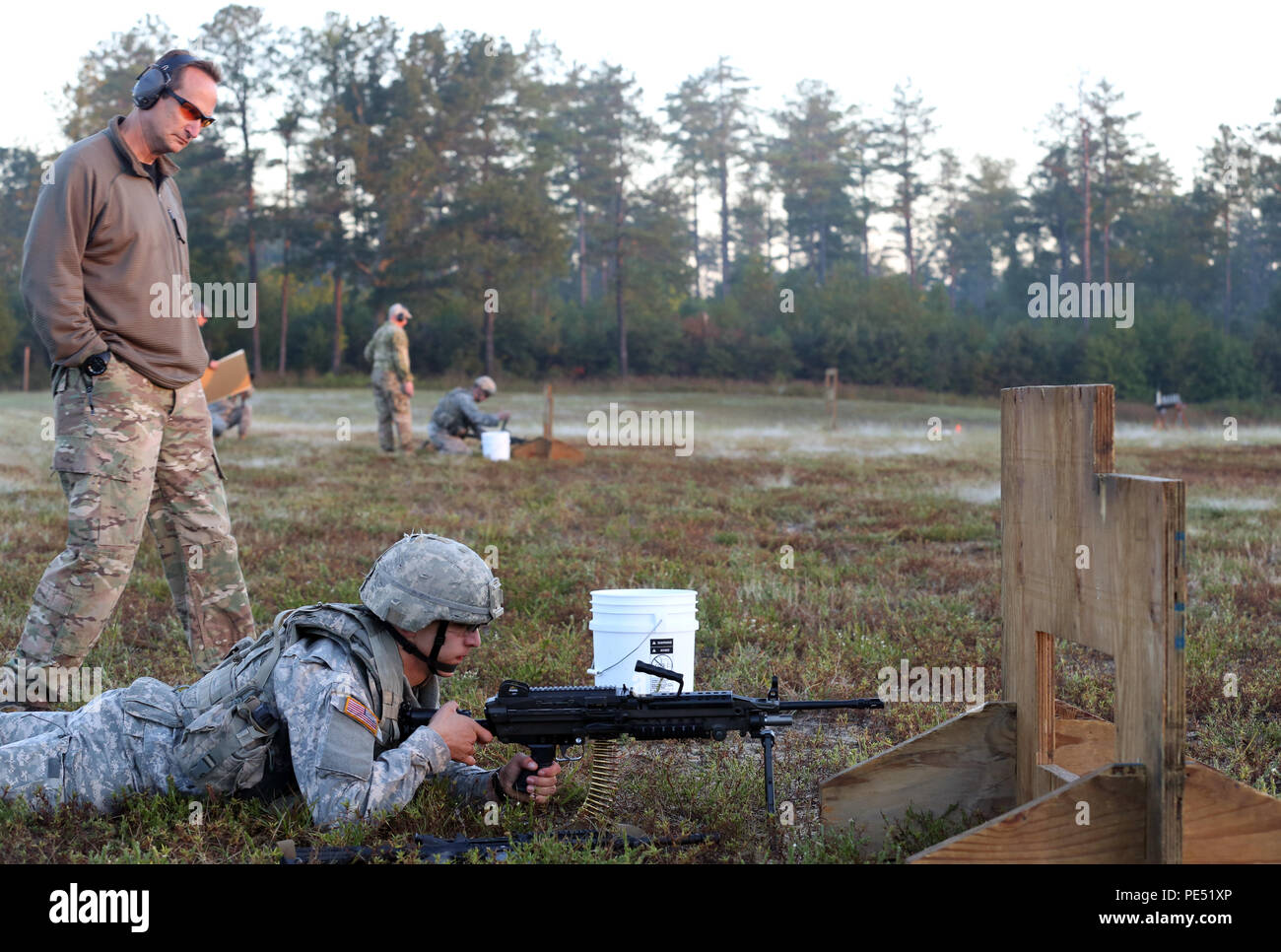 U.S. Army Sgt. Robert Cunningham, assigned to 119th Engineer Company ...