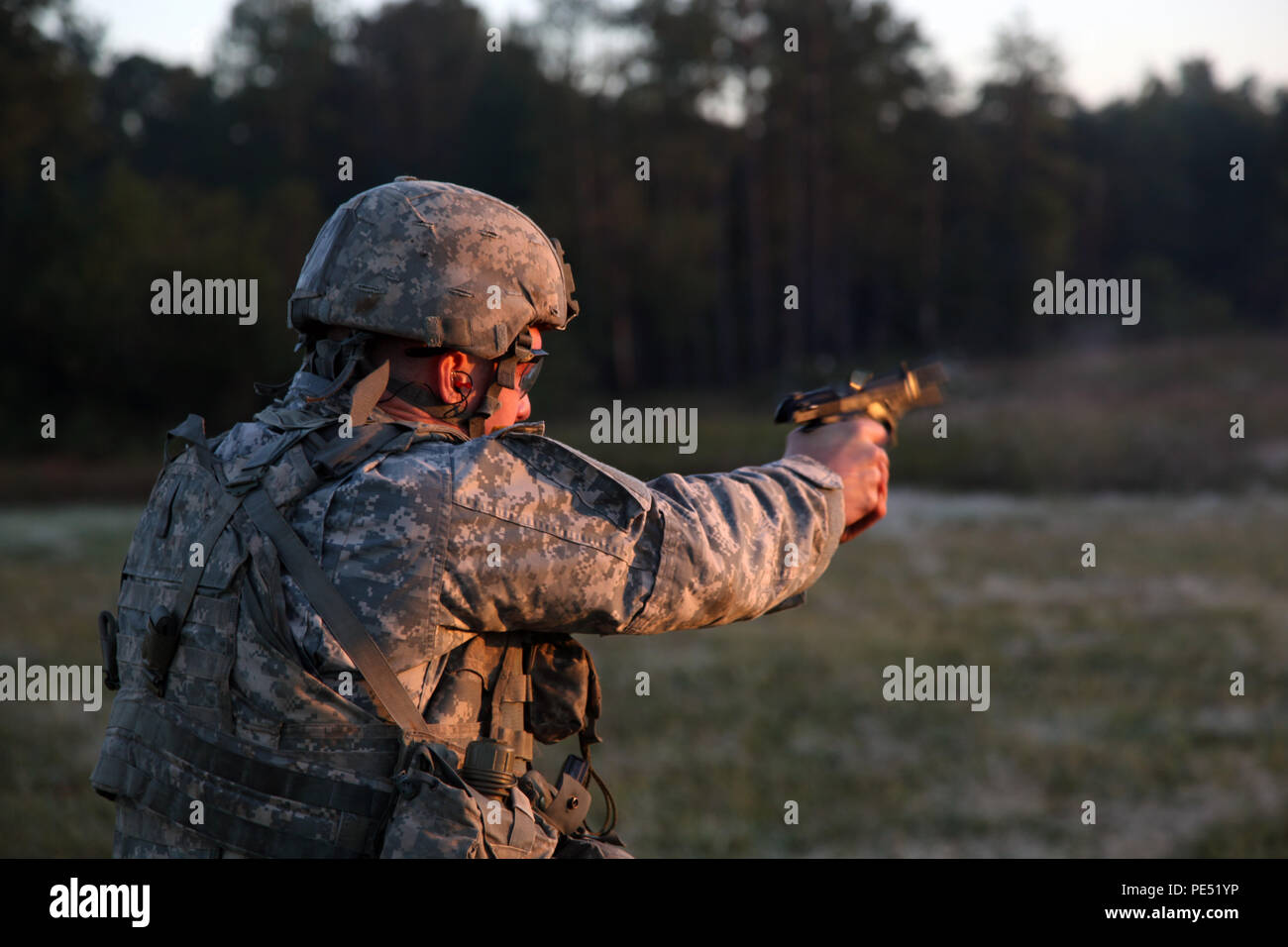 U.S. Army Spc. Cruser Barnes, assigned to 1st Squadron, 299th Cavalry ...