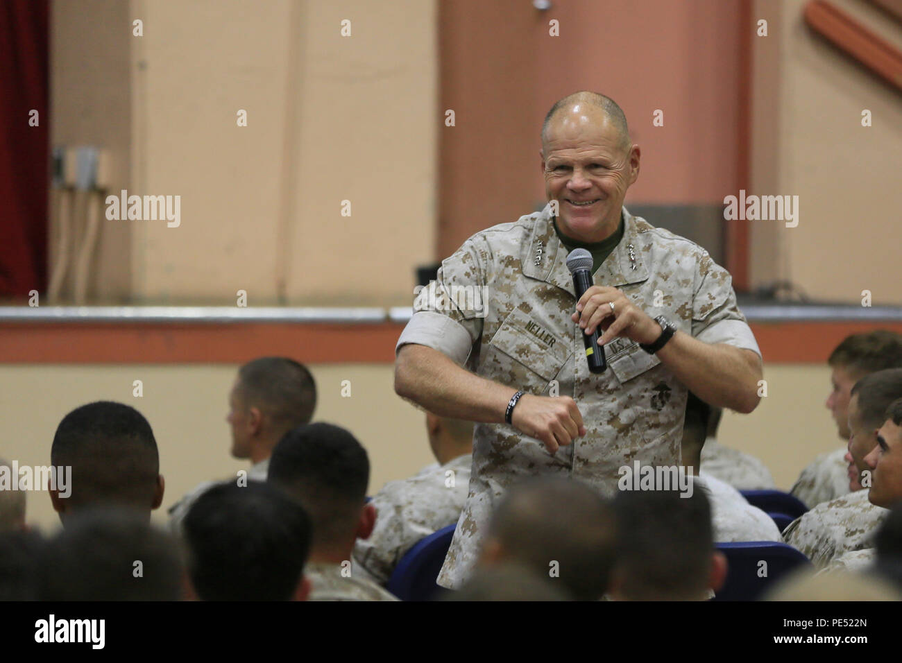 The Commandant of the Marine Corps, Gen. Robert B. Neller, briefs ...