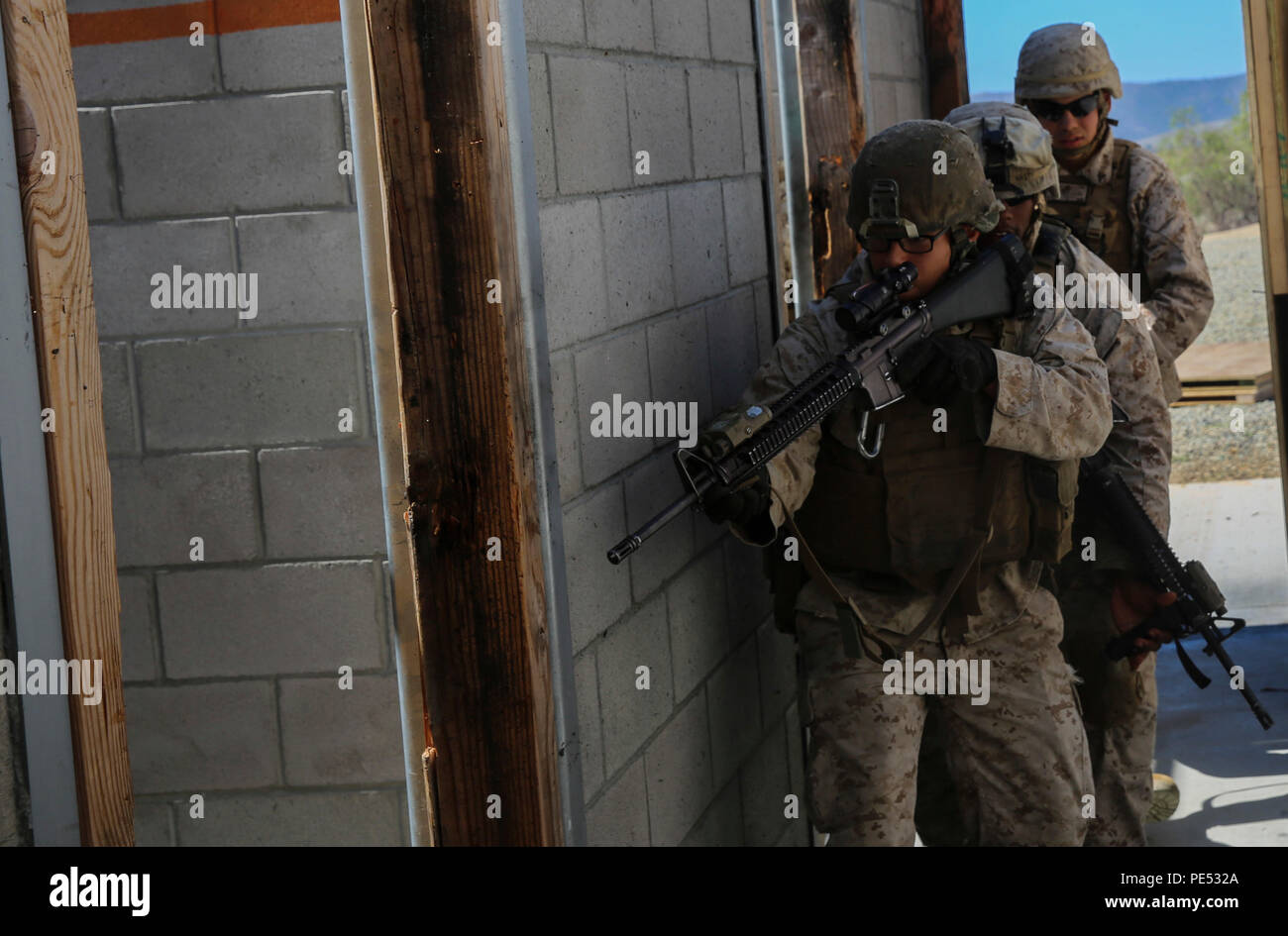 Marines with Company B, 1st Combat Engineers Battalion, 1st Marine ...