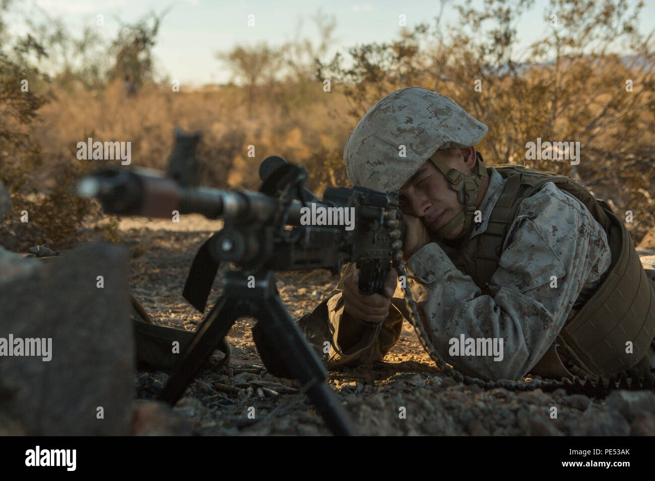 U.S. Marine Corps Lance Cpl. Ryan Fifer, with Marine Wing Support ...