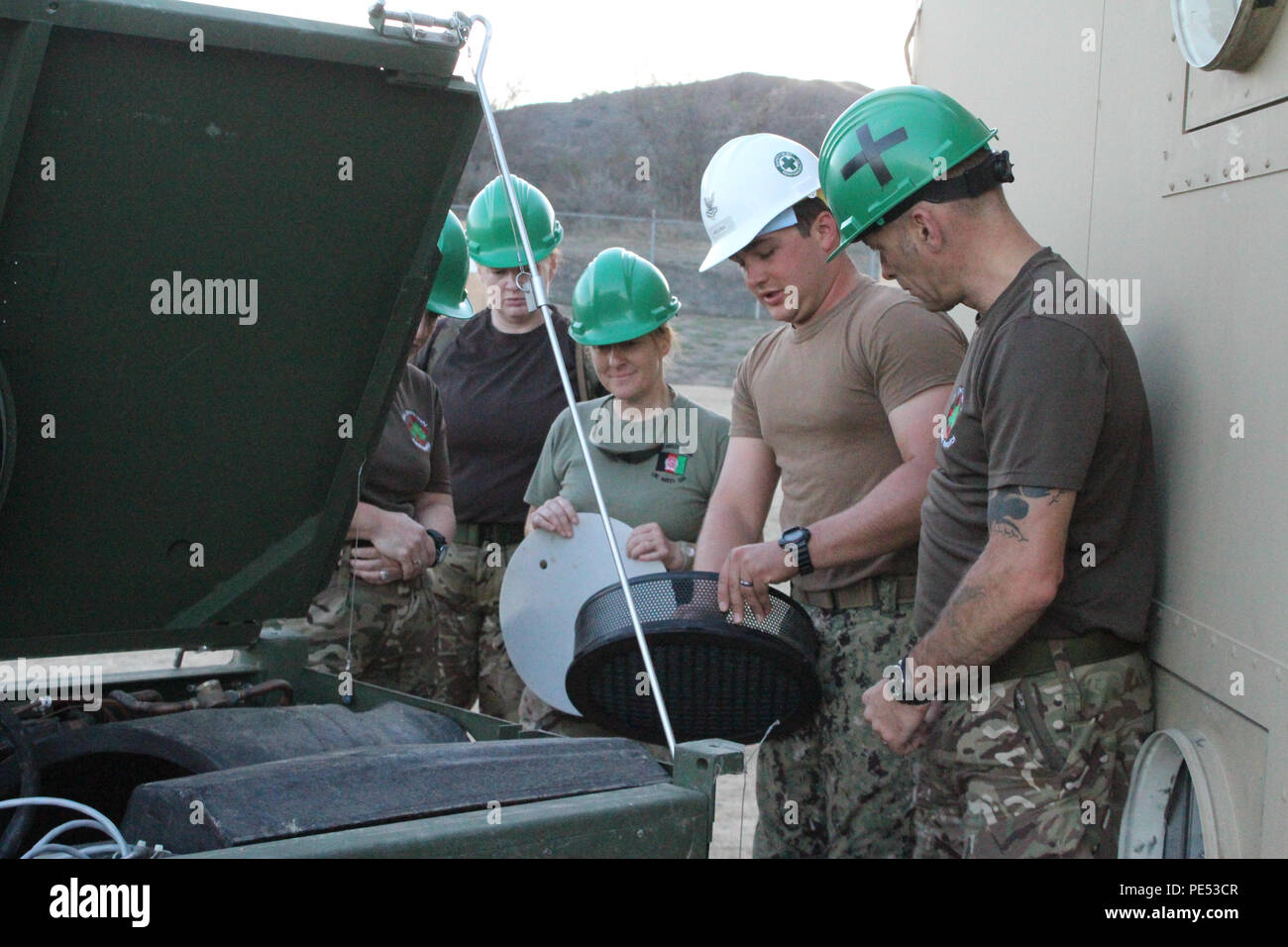 CAMP PENDLETON, Calif. (Oct. 10, 2015) U.S. Navy Utilitiesman 2nd Class ...