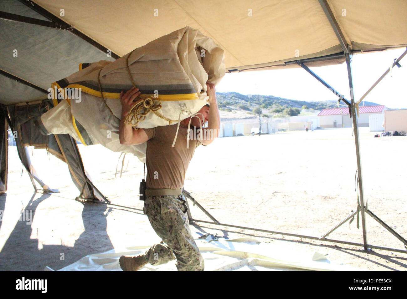 CAMP PENDLETON, Calif. (Oct. 10, 2015) U.S. Navy Builder 2nd Class ...