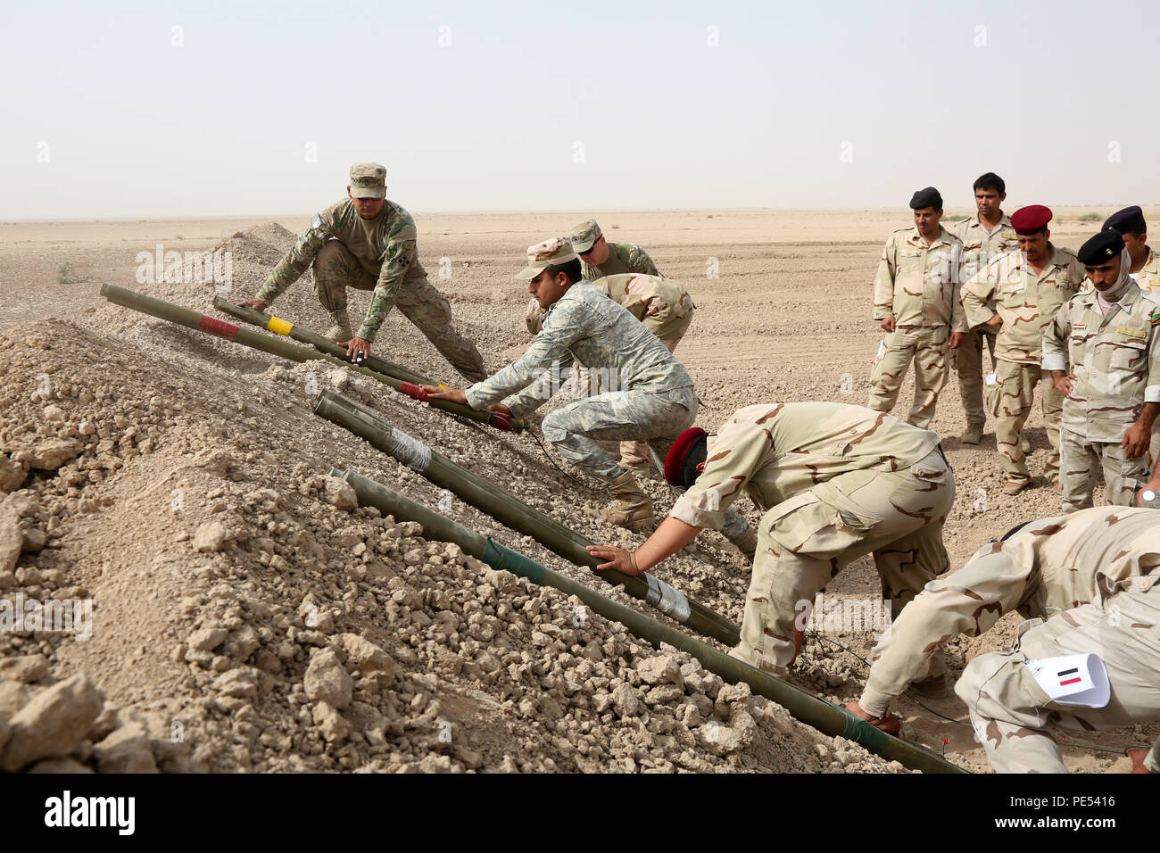 U.S. Army Soldiers assigned to Bravo Company, 588th Brigade Engineer ...