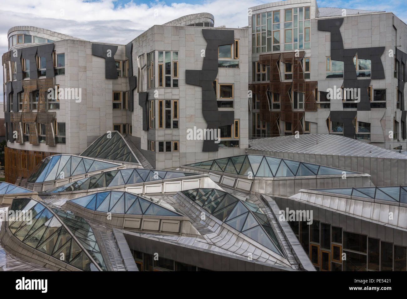 Edinburgh, Scotland, UK - June 12, 2012: Modern architecture of part of ...