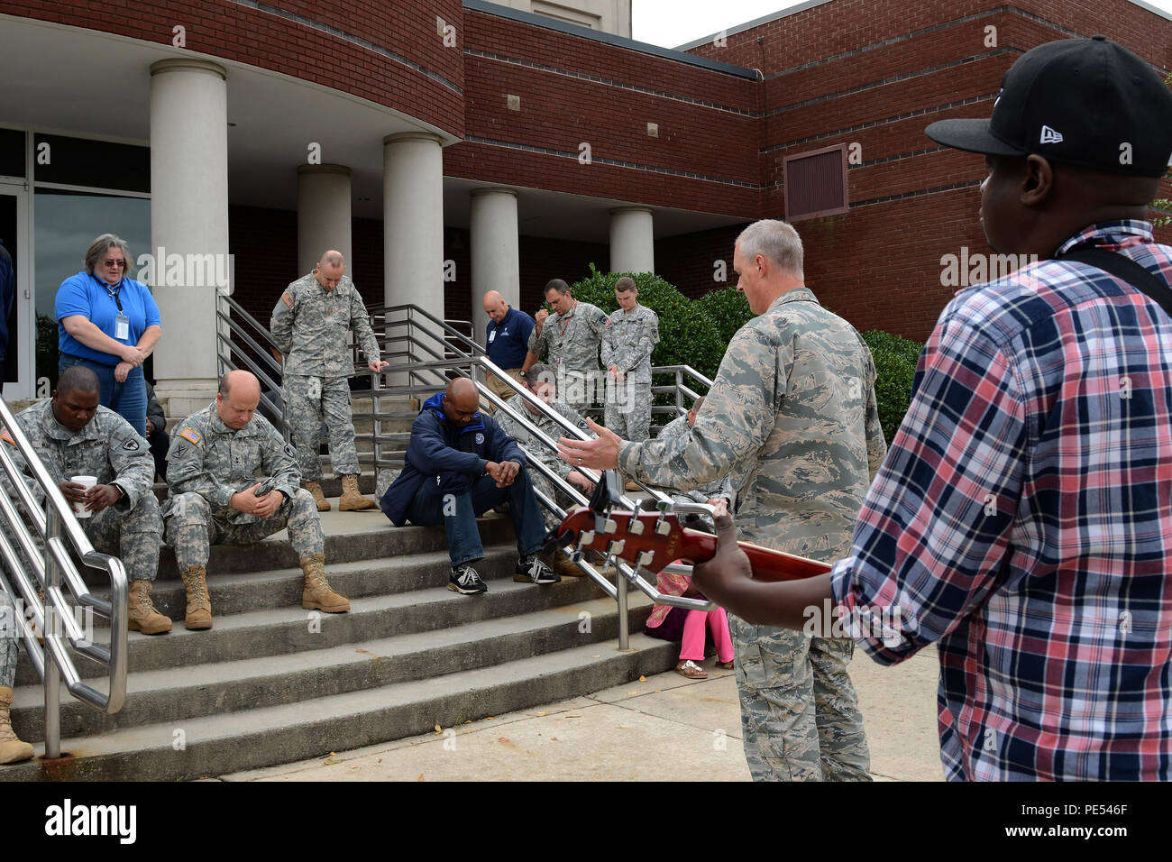 U.S. Air Force Lt. Col. Brian Bohlman, a chaplain assigned to the 169th ...