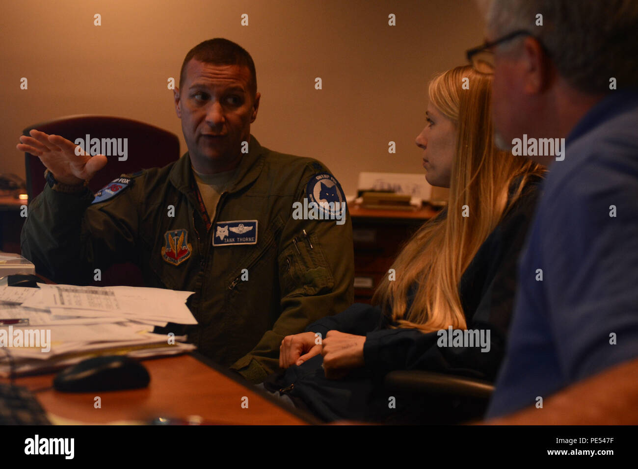 U.S. Air Force Lt. Col. Andrew Thorne, an F-16 Fighting Falcon pilot ...