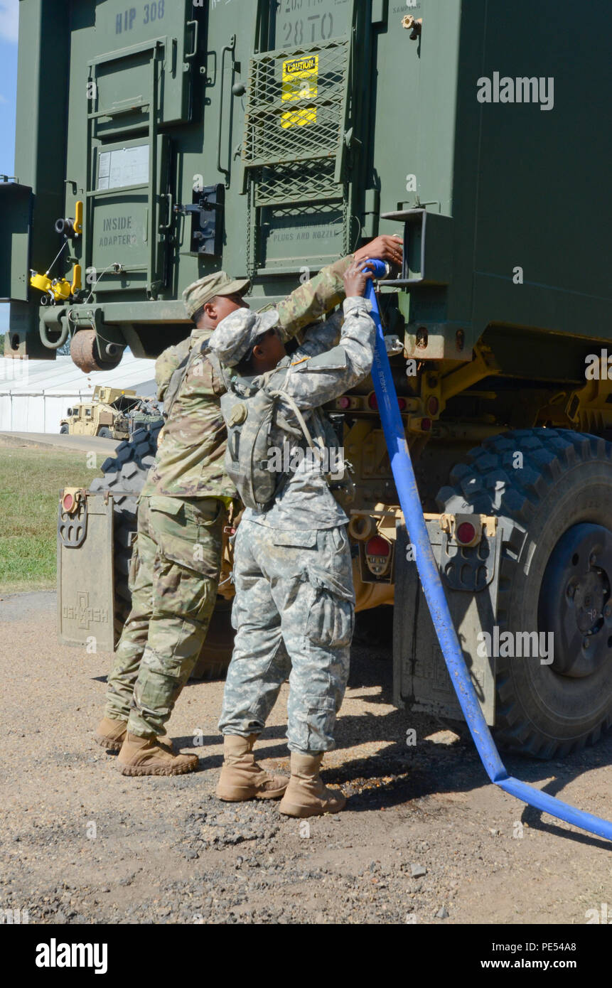 Sgt. Tony Clinton and Spc. Natalie Smith, both water purification ...