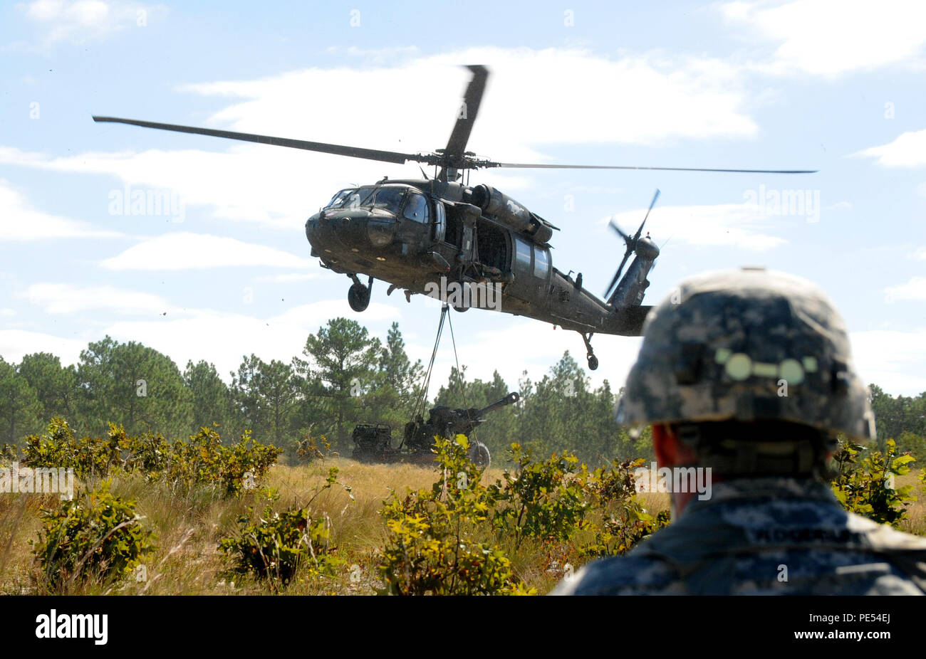 Airborne artillerymen, assigned to 1st Battalion, 319th Airborne Field Artillery Regiment, 82nd ...
