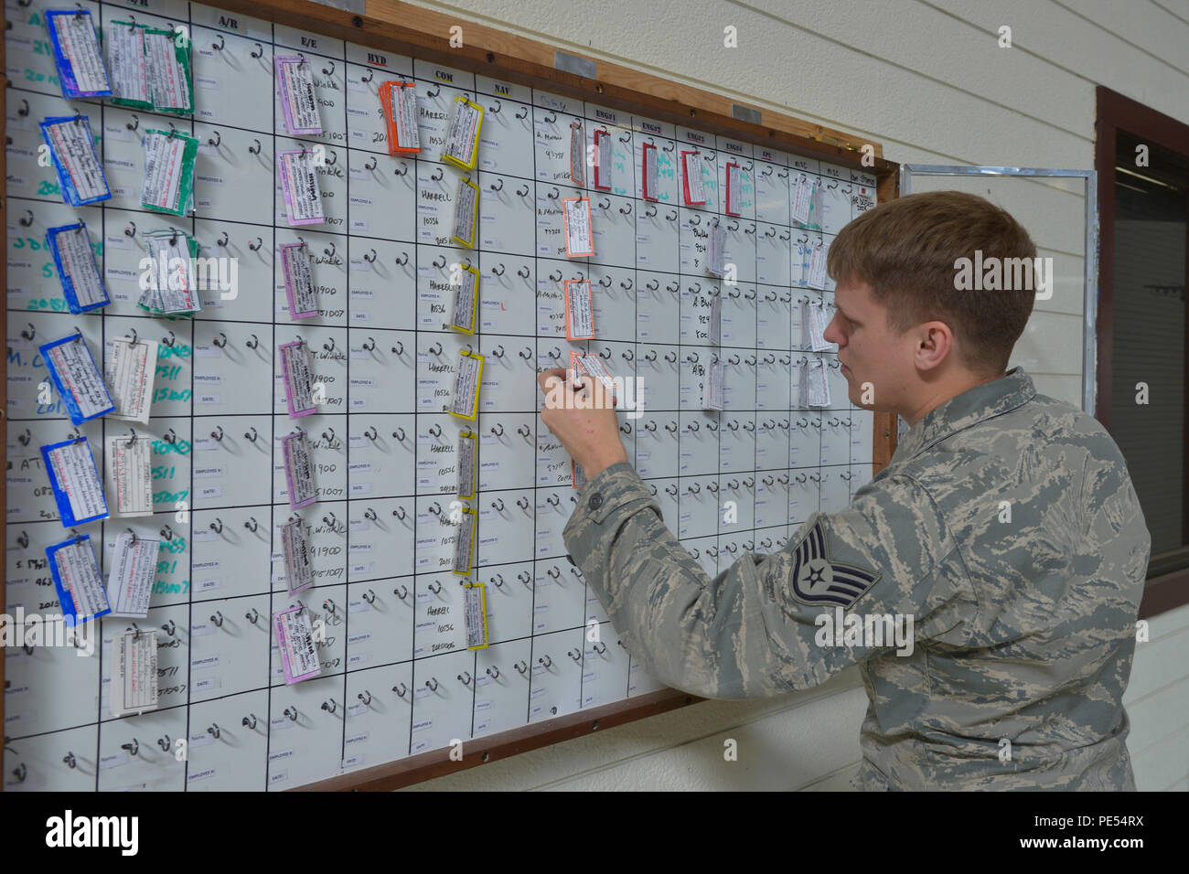 Staff Sgt. Eric Peters, 374th Maintenance Squadron instrument and ...