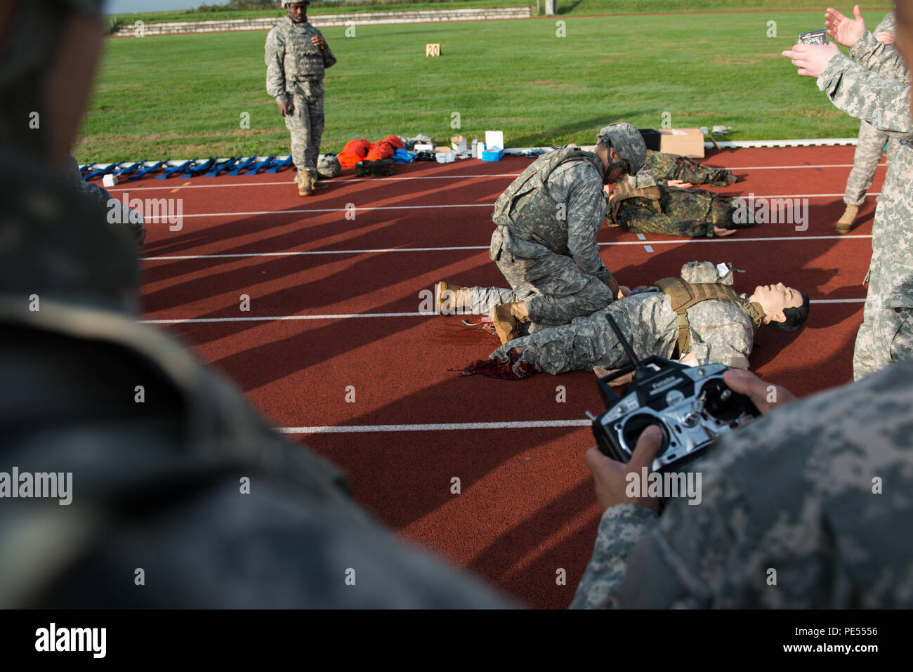 U.S. Army Staff Sgt. Erik Poveda, with Allied Forces North Battalion, U ...