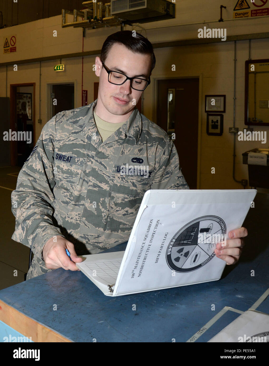 U.S. Air Force Staff Sgt. Anthony Sweat, 100th Maintenance Squadron ...