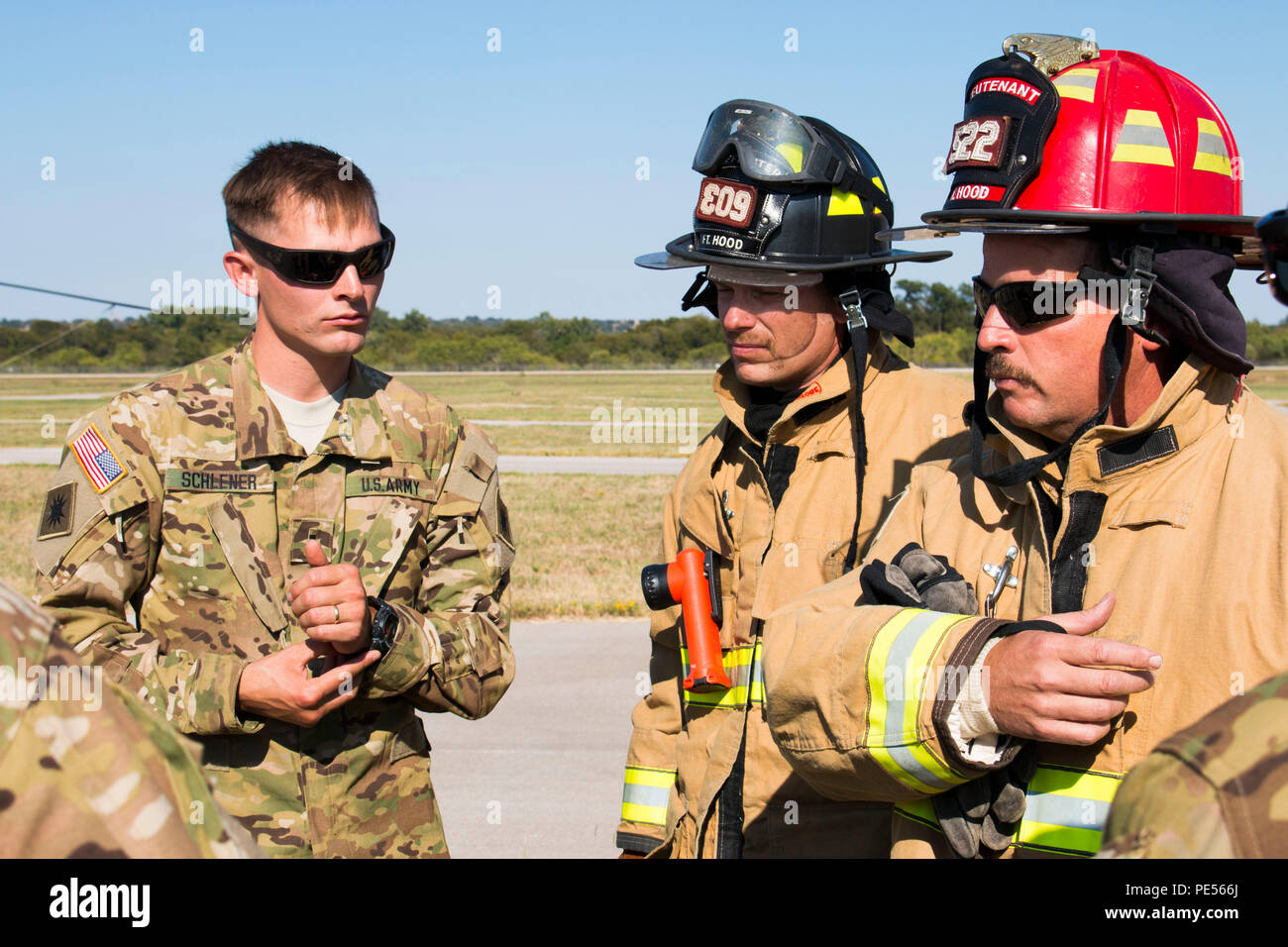 Lt. Ron Brown, Firefighter Lonnie Triplet, Firefighter Brett Fontaine ...