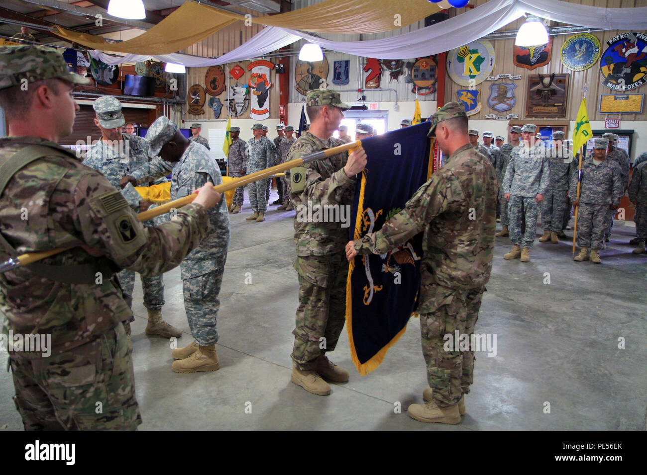 First Battalion, 77th Armor Regiment ‘Steel Tigers’ encase their colors ...