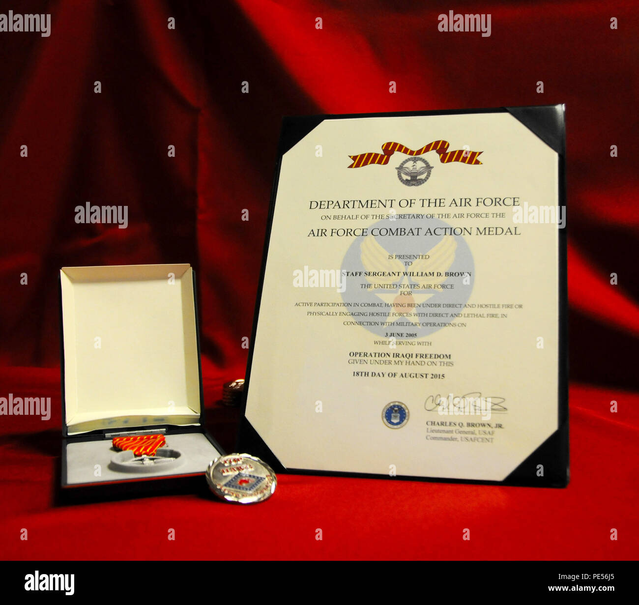 Air force combat action medal hi-res stock photography and images - Alamy