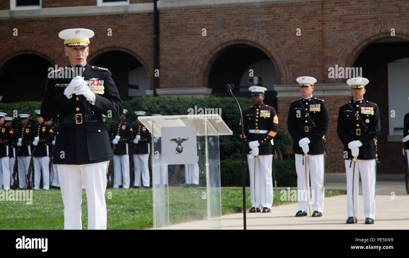 Gen. Joseph F. Dunford, Jr., the 36th Commandant of the Marine Corps ...