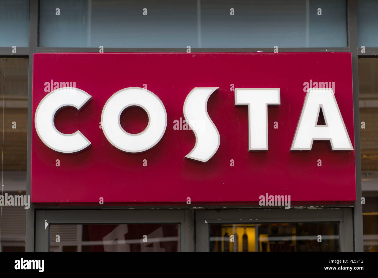 Costa Coffee shop sign logo Stock Photo - Alamy