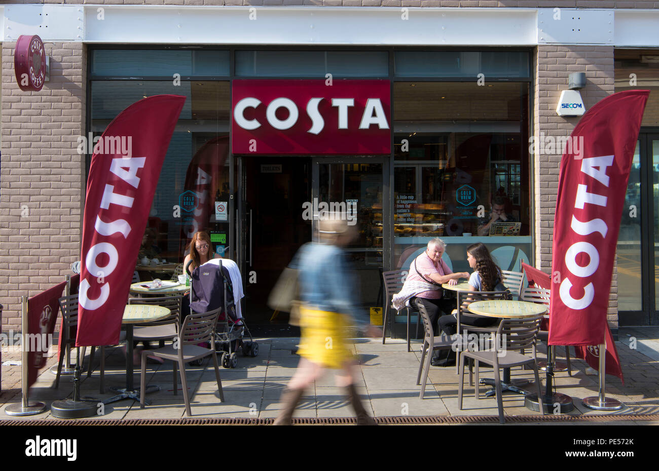 Costa Coffee shop sign logo Stock Photo - Alamy
