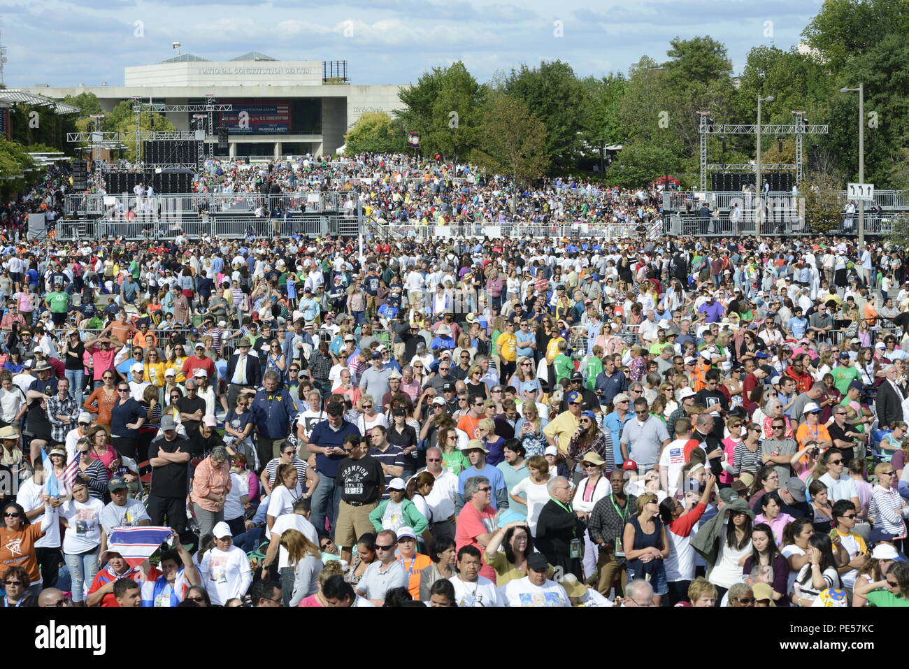 Chief officer address crowd hi-res stock photography and images - Alamy