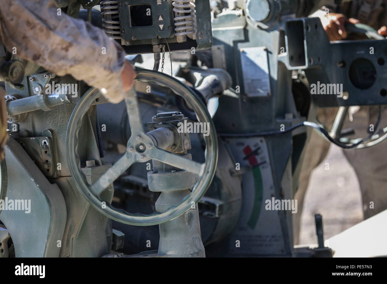 Lance Cpl. Mark W. McCannon Jr, a gunner with Battery B, 1st Battalion ...