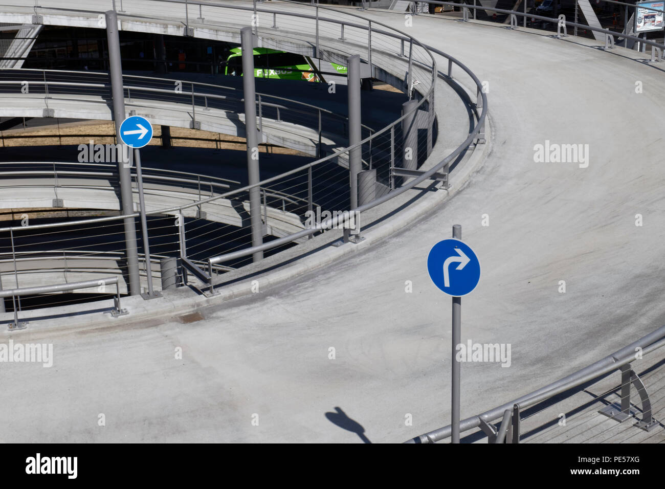 Parking garage driveway, Germany Stock Photo - Alamy