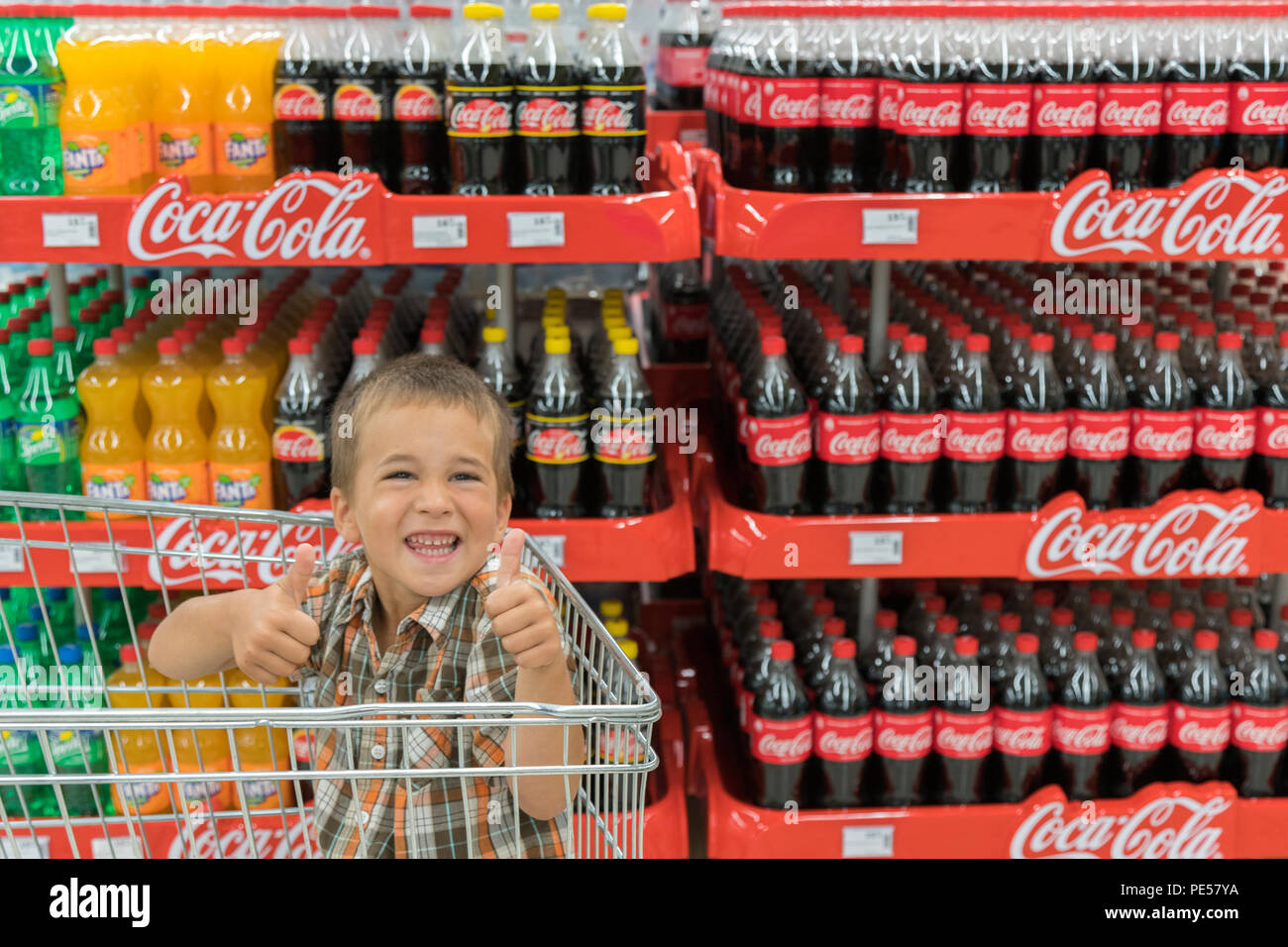 Child coke hi-res stock photography and images - Alamy