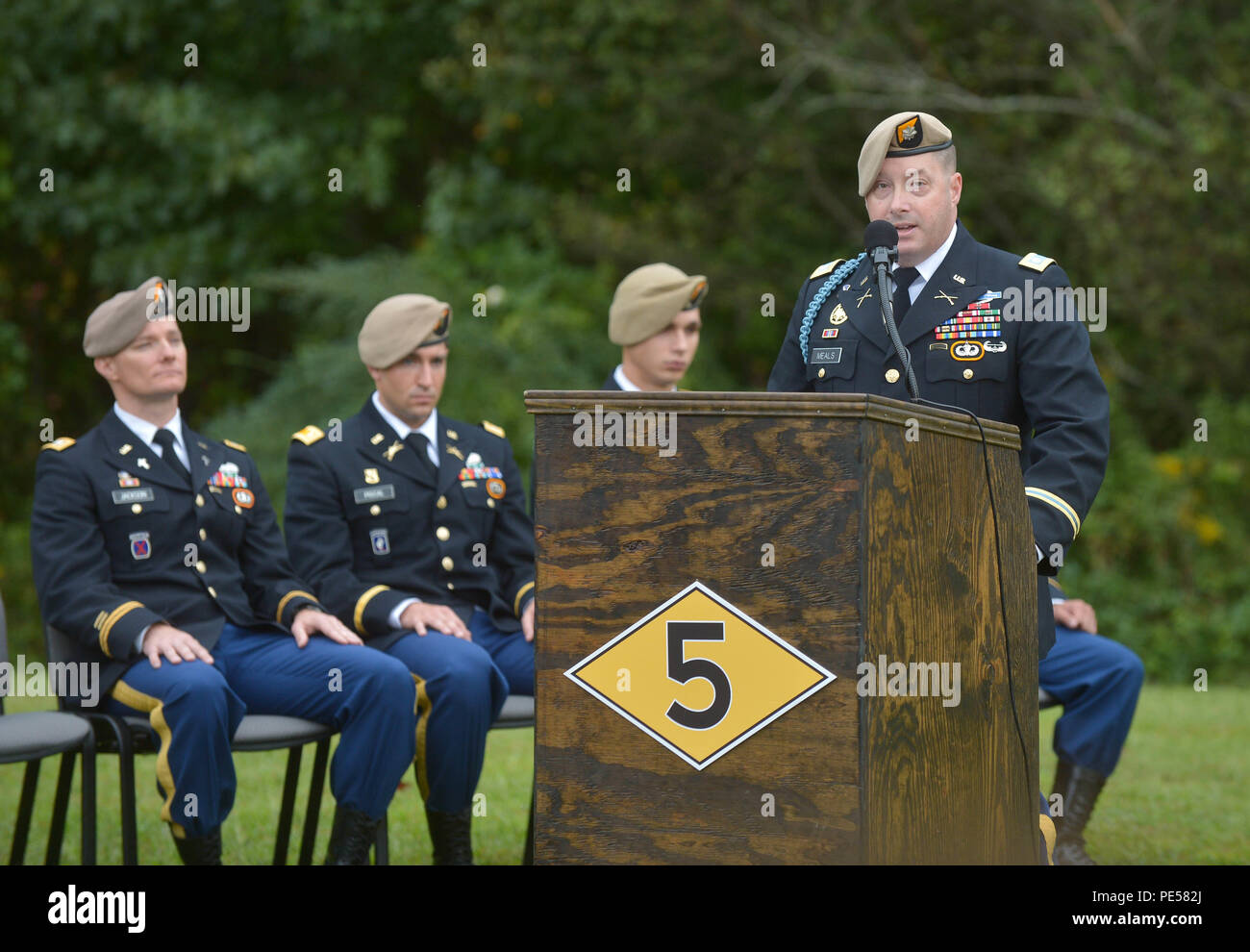 U.S. Army Lt. Colonel Claton D. Meals, commander of 5th Ranger Training ...