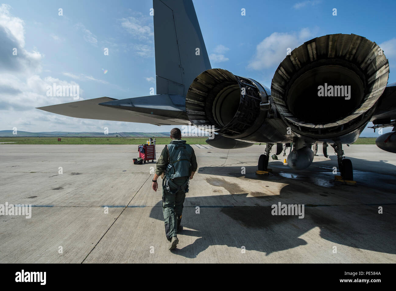 An F-15C Eagle fighter aircraft pilot assigned to the 123rd ...