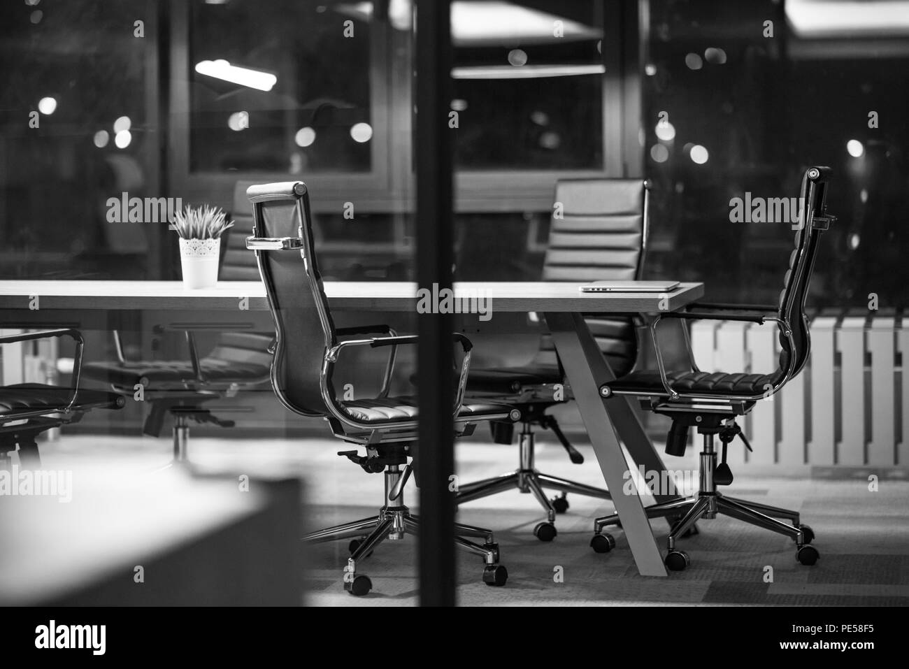 Empty Modern Open Plan Office Stock Photo - Alamy