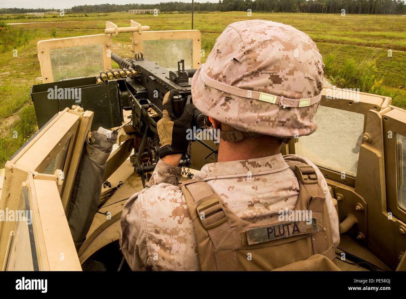 Lance Cpl. Andrew Pluta, a machine gunner with 1st Battalion, 8th ...