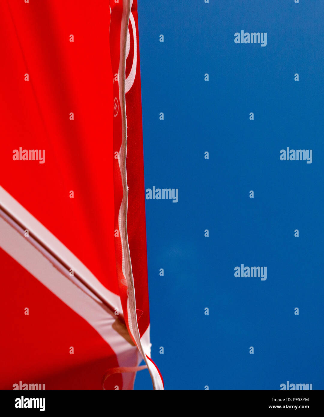 Blue sky with red sunshine shade hi-res stock photography and images ...