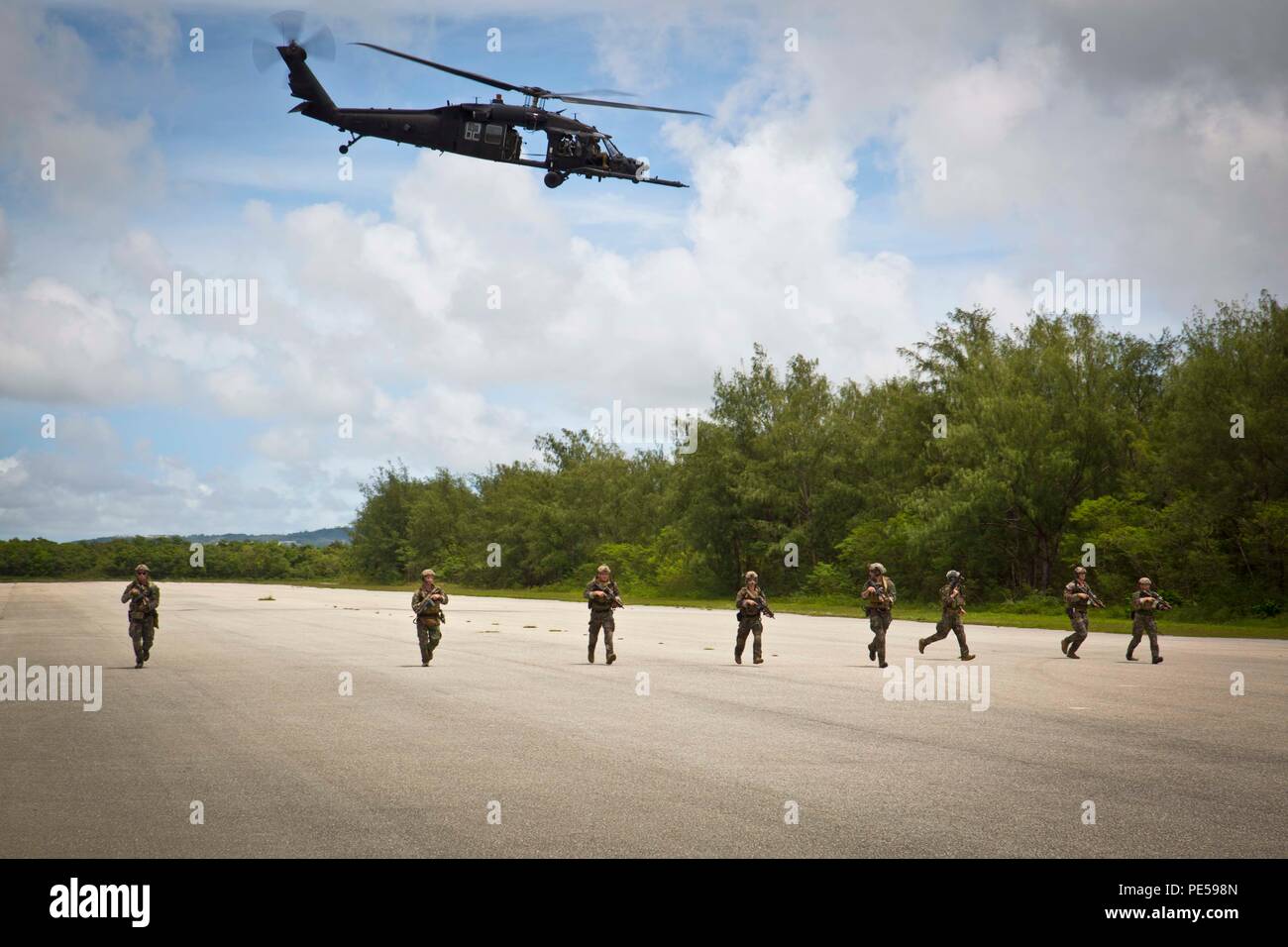 U.S. Marines with the 1st Raider Battalion Multiple Service Operation ...