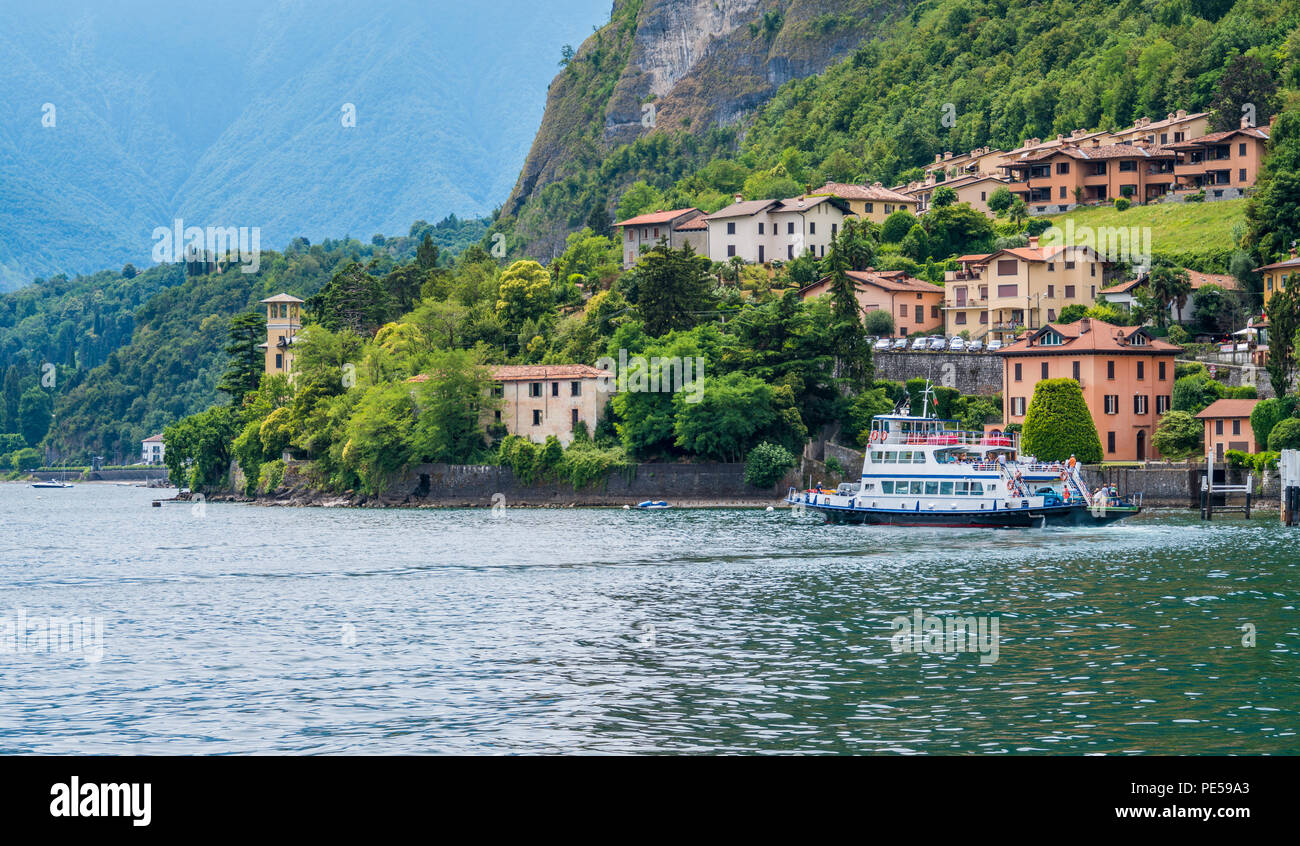 The beautiful Menaggio waterfront, Lake Como, Lombardy, Italy Stock ...