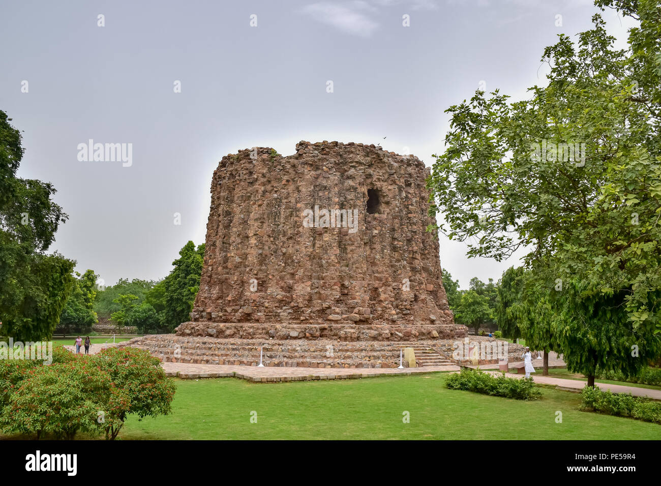 Ruins of Incomplete Alai Minar stands at about height of 27 meters ...